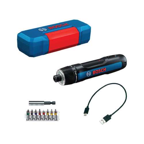 Bosch GO 3 Electric Screwdriver Set (8pcs bit Set, USB-C Cable & Mini ...